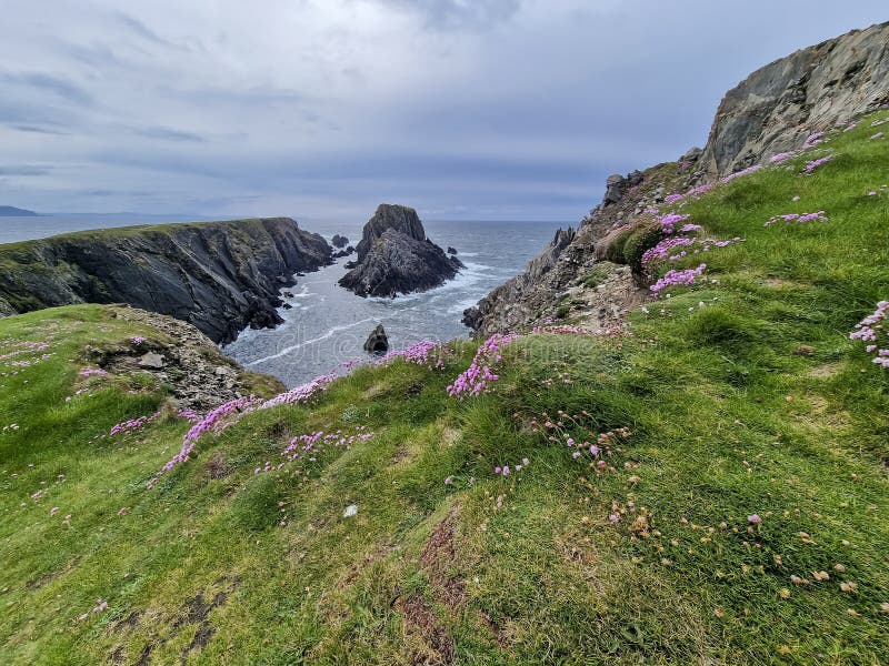 The Sea Cliffs and Stacks at Malin Head. the Northern Most Point in ...