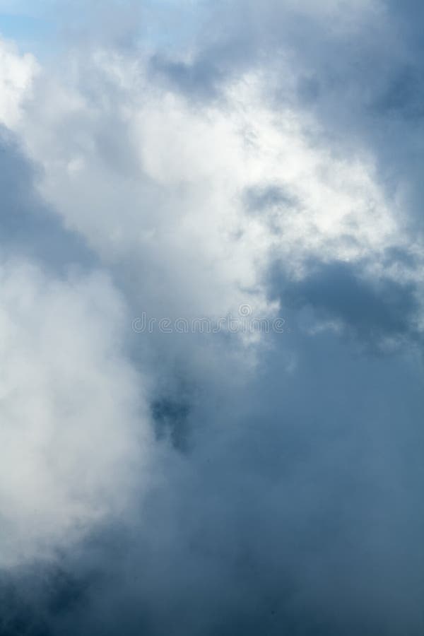 Unpredictable Sea of Clouds of Different Shapes in the Sky Stock Image ...