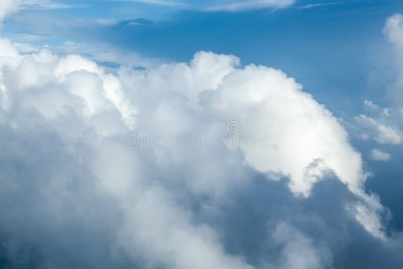 Unpredictable Sea of Clouds of Different Shapes in the Sky Stock Image ...