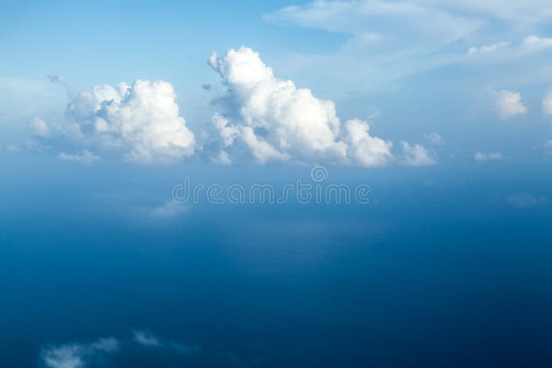 Unpredictable Sea of Clouds of Different Shapes in the Sky Stock Image ...