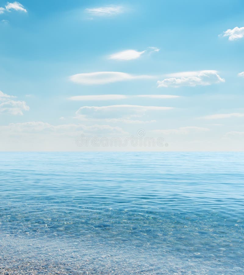 Sea and cloudy sky stock image. Image of beautiful, natural - 33236079
