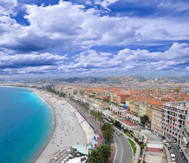 Sea coast of Nice. editorial photo. Image of ligurian - 42699256