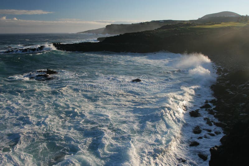 Sea Coast With Waves Picture. Image: 4449439