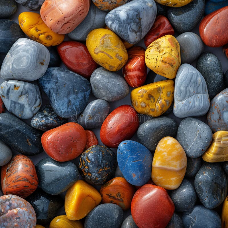 Sea Colored Pebbles As a Background Stock Illustration - Illustration ...