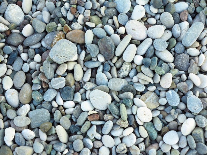 Sea Colorful and Gray Small Stones Pebbles on a Beach Stock Image ...