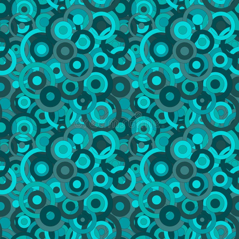 Sea Colors Seamless Geometric Pattern. Illustration. Vector Stock ...