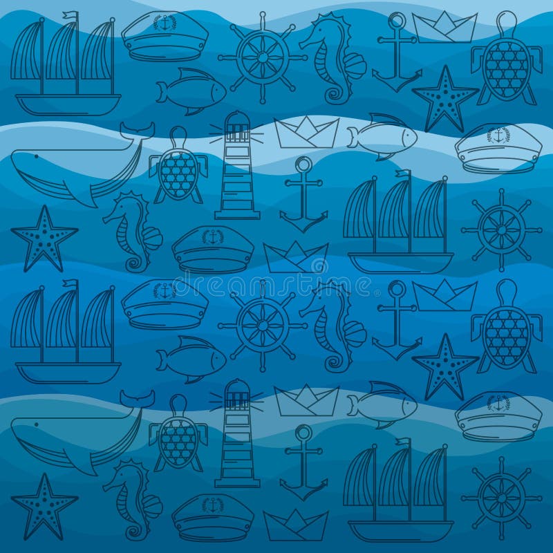 Sea concept design stock vector. Illustration of card - 66478683