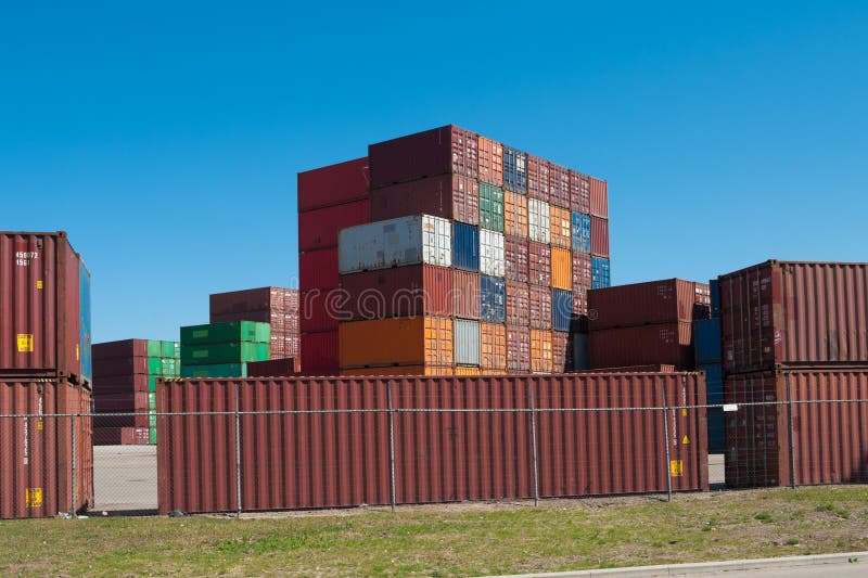 Sea containers stock image. Image of logistics, export - 19957173