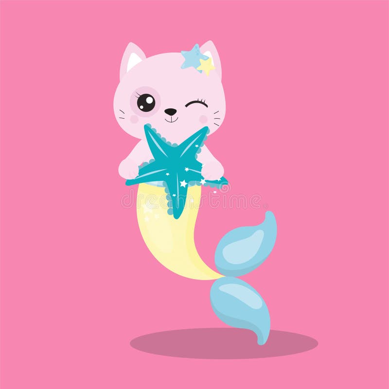 Sea Creatures Cat Starfish 06 Stock Vector - Illustration of vector ...