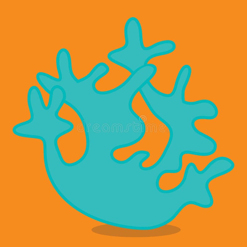 Coral blue nature oceans stock vector. Illustration of design - 208084937