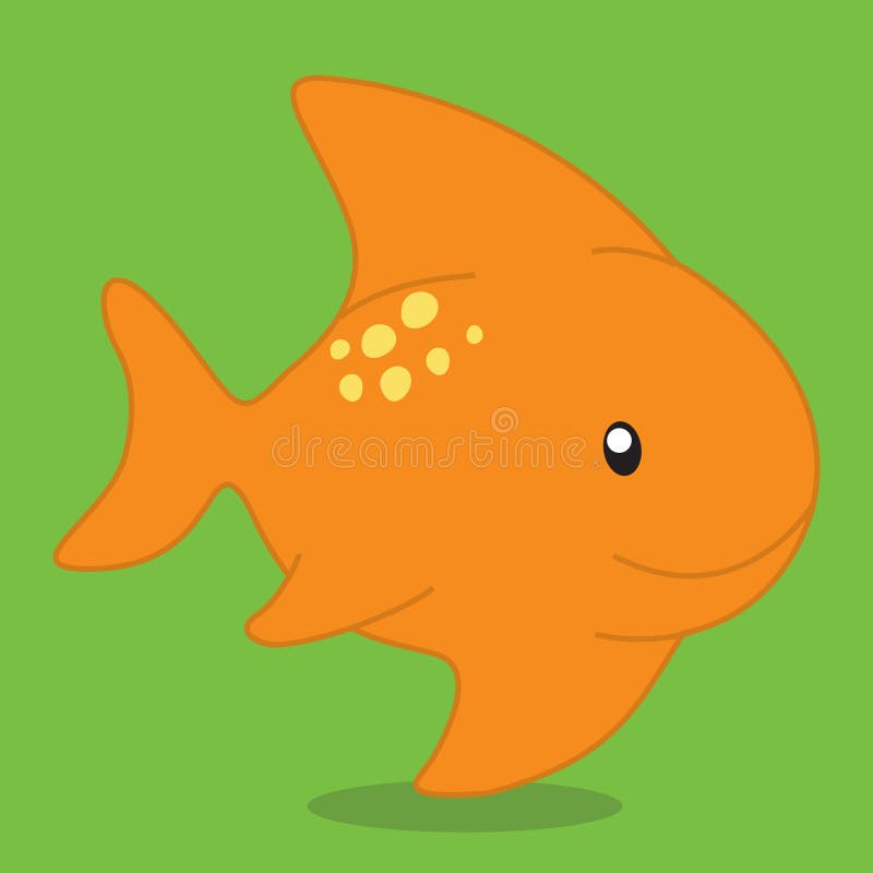 Pet fish orange fish 01 stock vector. Illustration of fish - 198990203