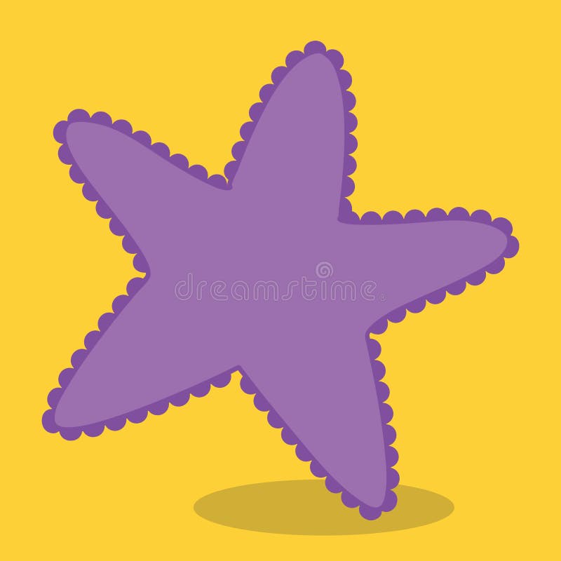 Sea Creatures Starfish Purple 18 Stock Vector - Illustration of ...