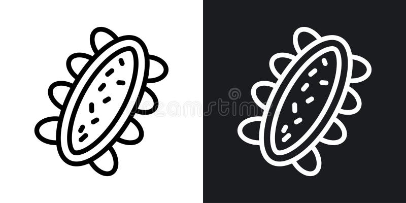 Sea Cucumber Thin Line Vector Icon Set Stock Illustration ...