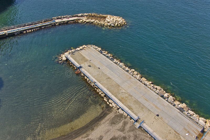 Sea dam stock photo. Image of beach, sand, ship, harbour - 14605636