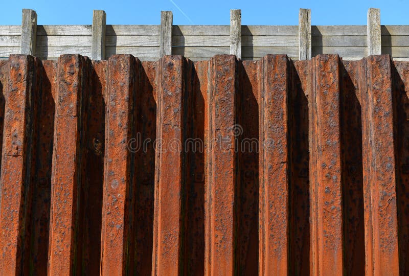 Sea wall defense stock image. Image of wall, distant - 12897511