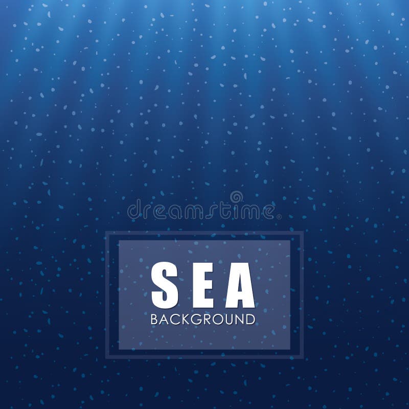 Sea Design. Blue Background. Colorful Illustration , Vector Stock ...