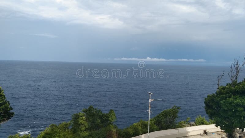 Sea end Light poles stock image. Image of cloud, poles - 280966483