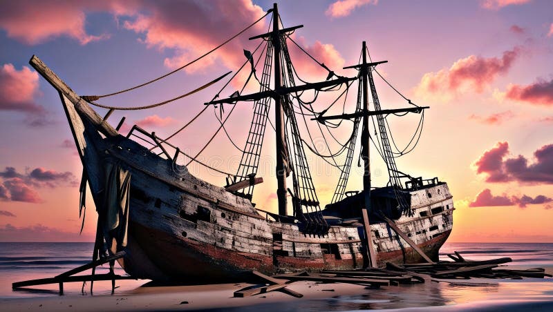 The Sea Explorer stock illustration. Illustration of sailing - 350532887