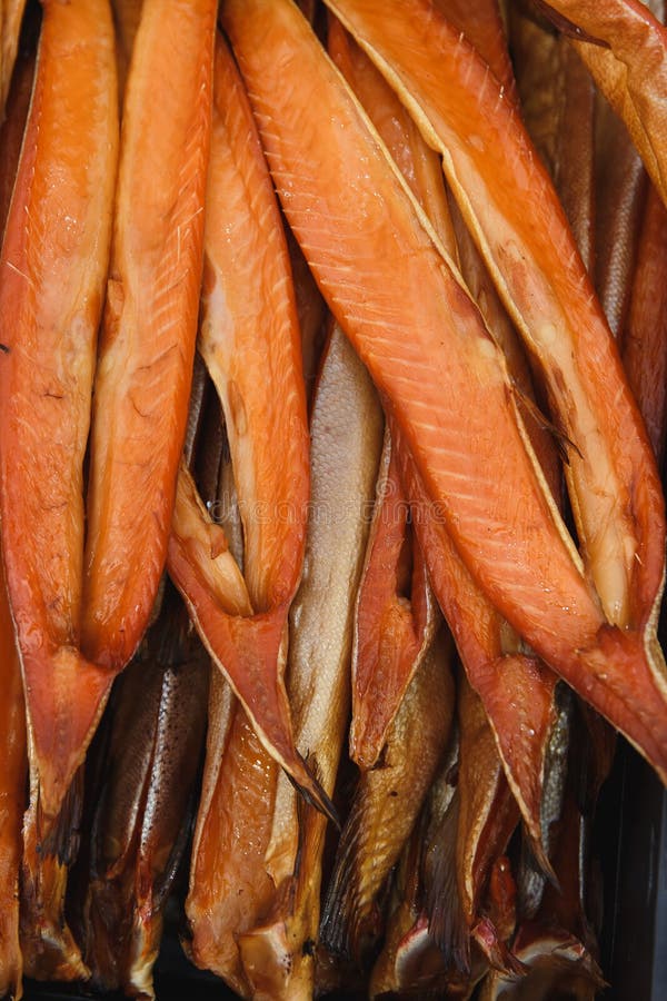 Sea Fish. Dried, Smoked, Small Fish on Fair. Stock Image - Image of ...