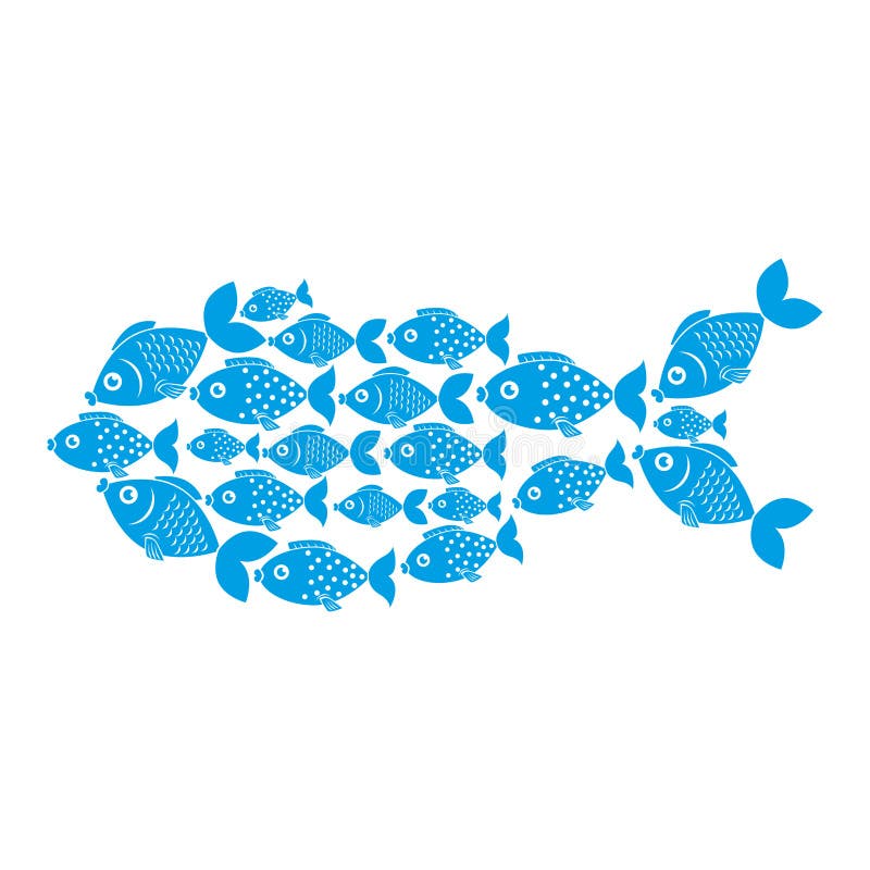 Sea fish emblem icon stock vector. Illustration of marine - 85455221