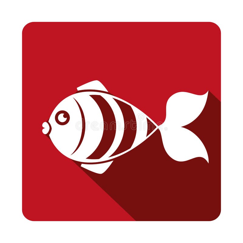 Sea fish emblem icon stock vector. Illustration of fishing - 86634433