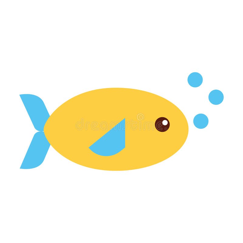 Sea fish swiming icon stock vector. Illustration of aqua - 94895984