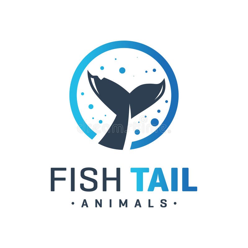 Sea fish tail logo stock vector. Illustration of shape - 190508877
