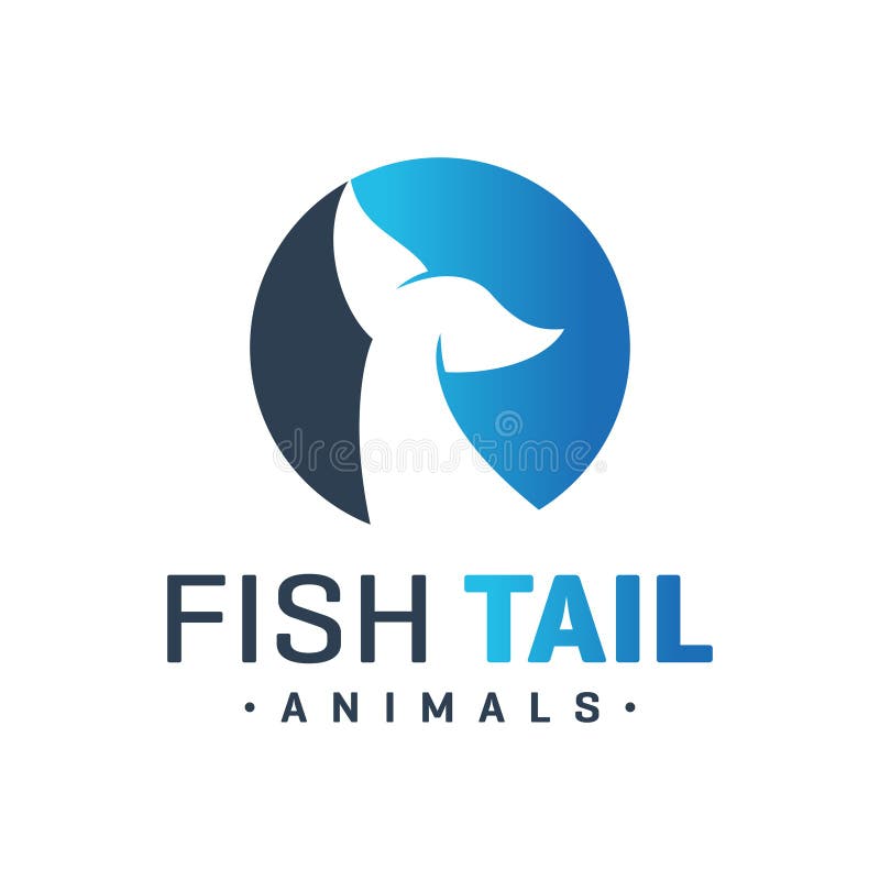 Sea fish tail logo stock vector. Illustration of element - 190508882