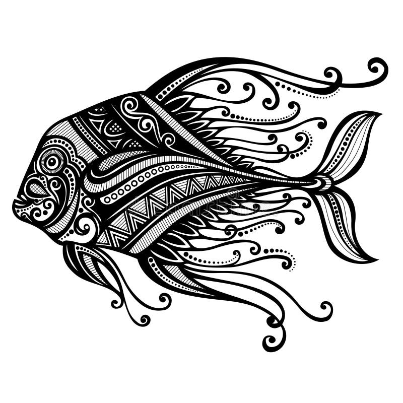 Sea fish stock vector. Illustration of marine, fish, design - 33885081