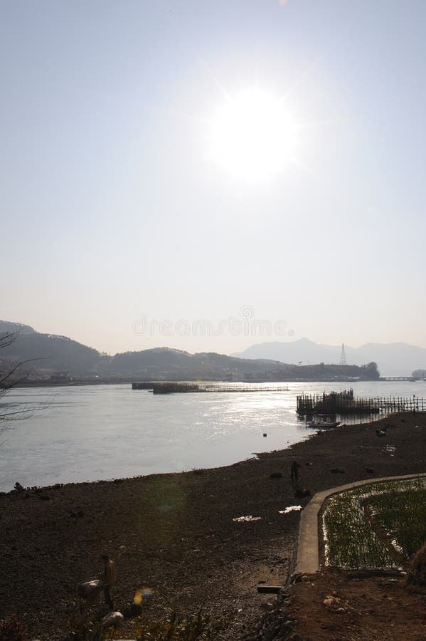 Sea stock image. Image of inlet, silhouette, reservoir - 82426935