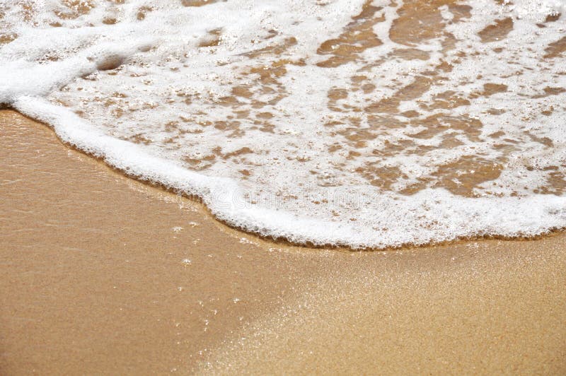 Sea flow to the beach stock image. Image of flowing, beach - 51319949