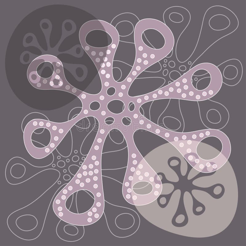 Sea flowers stock illustration. Illustration of abstract - 36530177