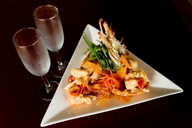 Sea food stock image. Image of triangle, restaurant, lobster - 2074153