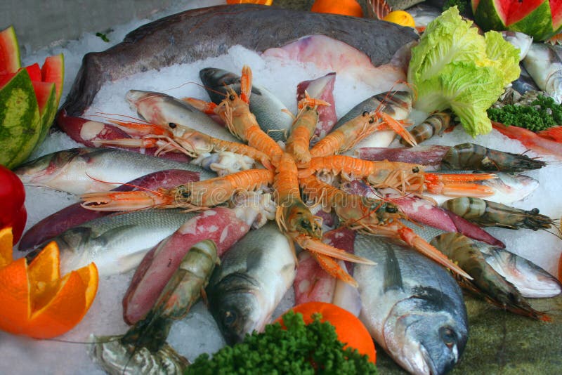 Sea food stock photo. Image of ocean, tomato, pepper, deco - 2338420