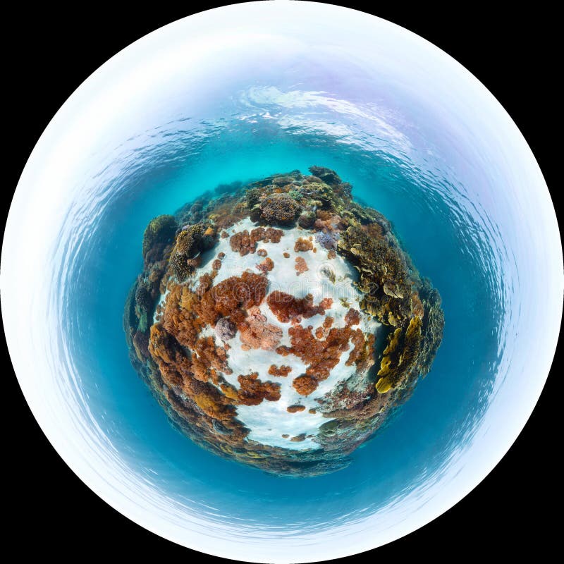 Sea in form of sphere stock photo. Image of water, vivid - 78299034