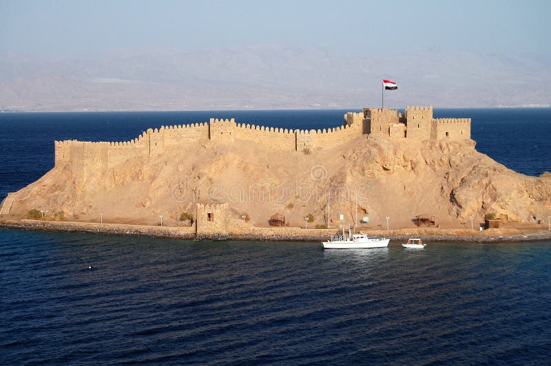 Sea fortress stock photo. Image of journey, saladin, egypt - 12808328