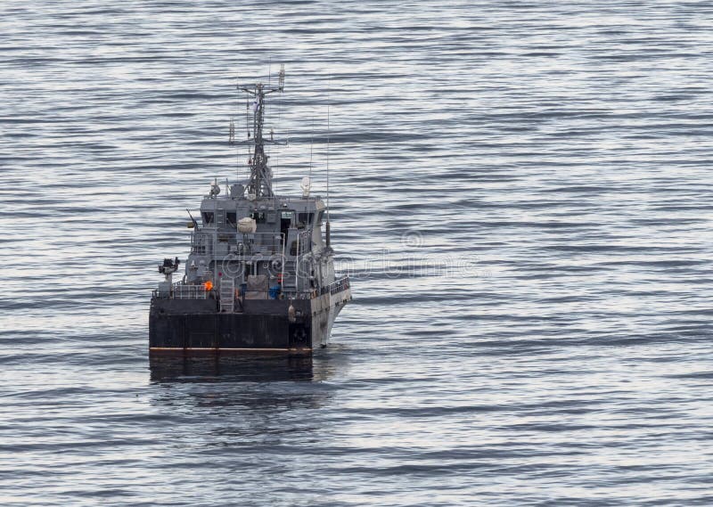 Sea Freighter Sailing in the Middle of the Ocean with Big Waves Stock ...