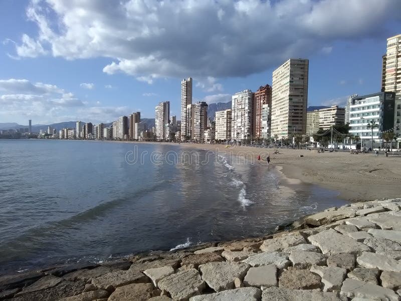 Benidorm Sea Front stock image. Image of daystar, benidorm - 2841097