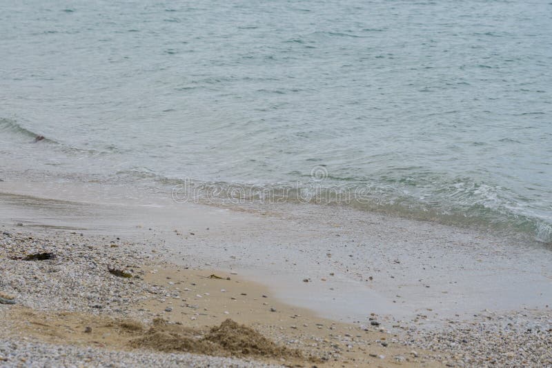 A Sea Front View in the Summertime in Cornwall Stock Photo - Image of ...