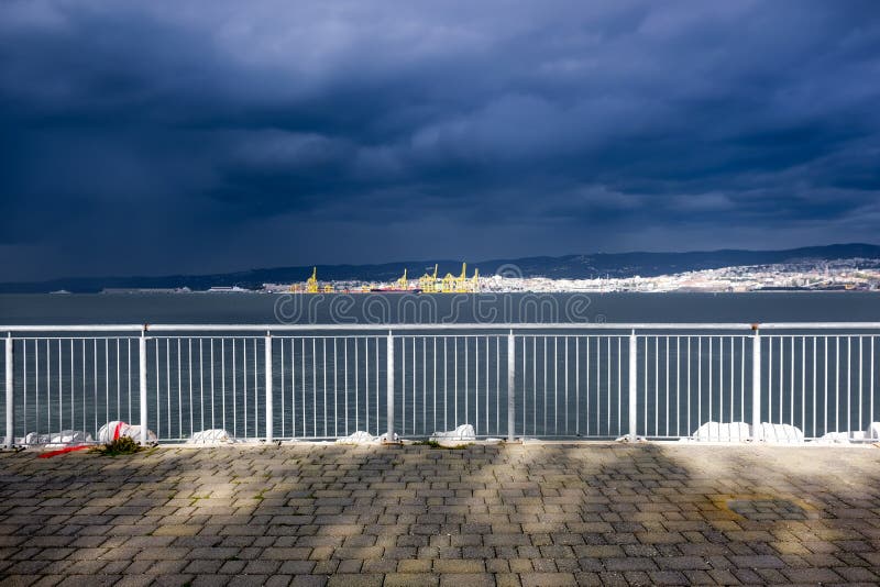 The Sea is Getting Restless, the Storm is Getting Closer Stock Photo ...