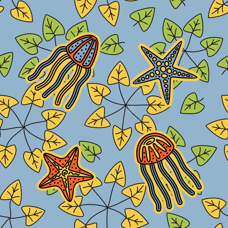 Sea stock vector. Illustration of presentation, animals - 96381082