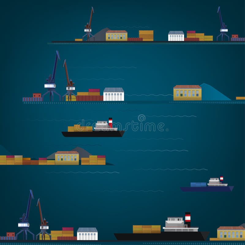 01 sea harbour pattern stock vector. Illustration of navigation - 57127444