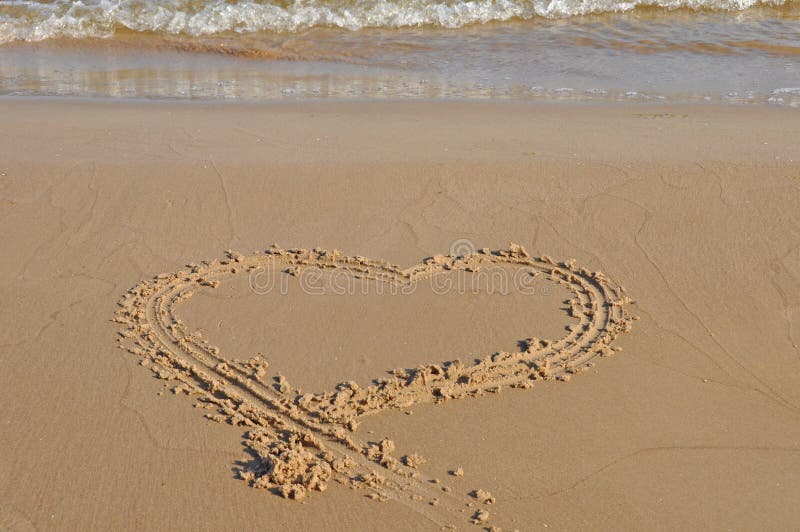 Sea Heart stock photo. Image of beach, seaside, romance - 10945138