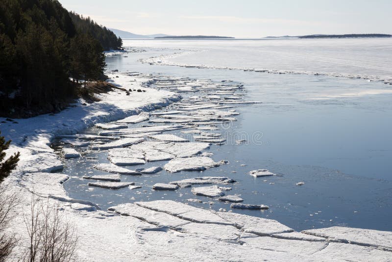 Destroyed and Melting Glacier Stock Image - Image of cloud, haze: 93545447
