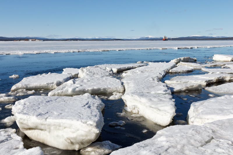 Destroyed and Melting Glacier Stock Image - Image of cloud, haze: 93545447