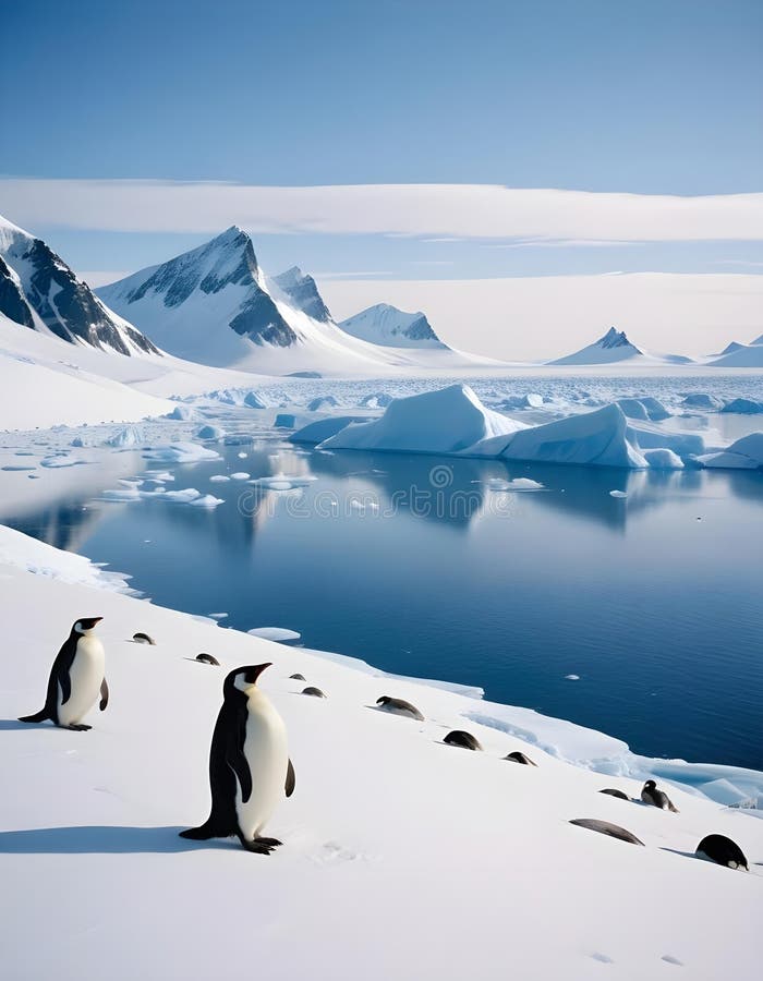 Sea Ice Formations in Antarctica Stock Illustration - Illustration of snow, float: 343665452