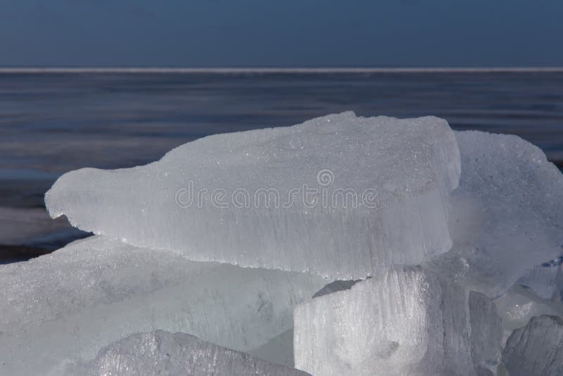 Sea ice in the spring stock photo. Image of park, melting - 39134356