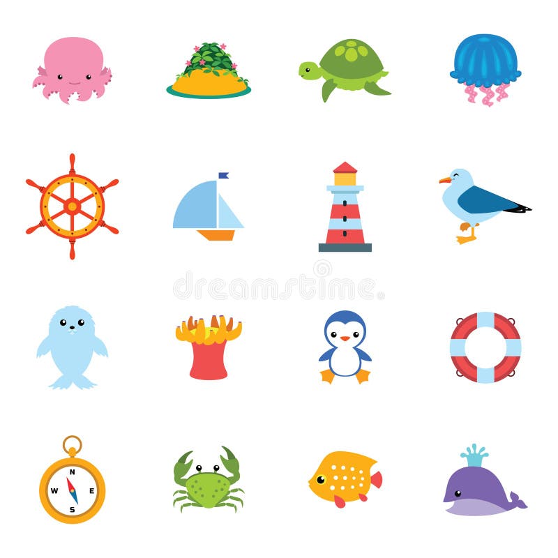 Sea Icon Set Stock Illustrations – 216,353 Sea Icon Set Stock ...