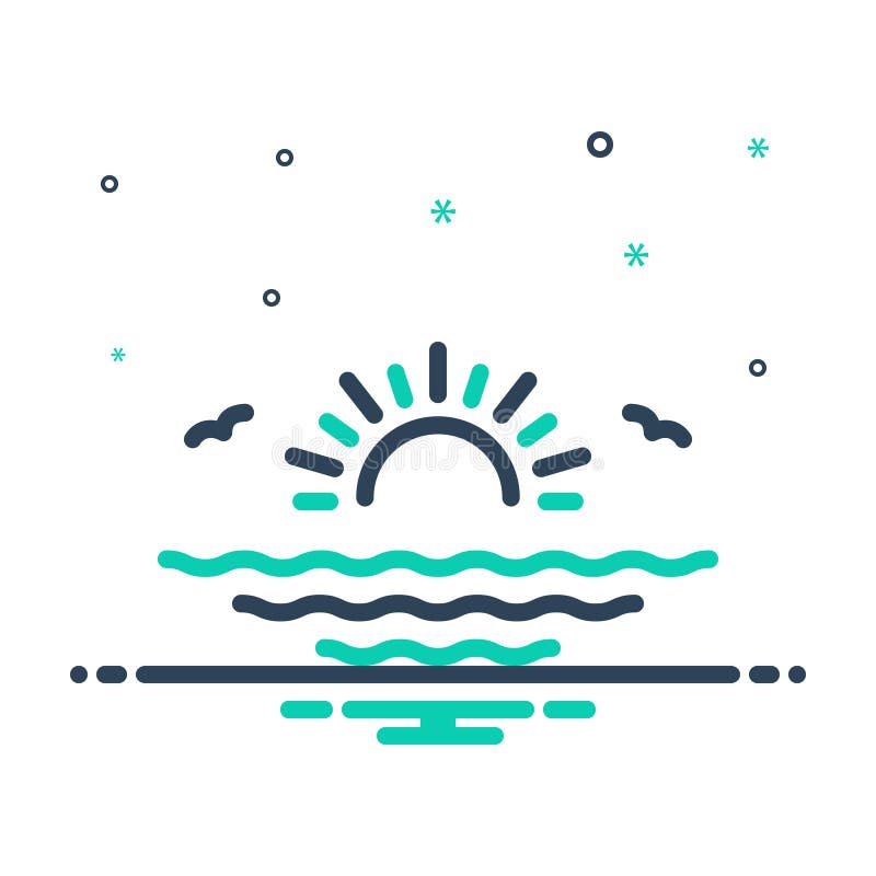 Mix Icon for Sea, Water and Deep Stock Vector - Illustration of water ...