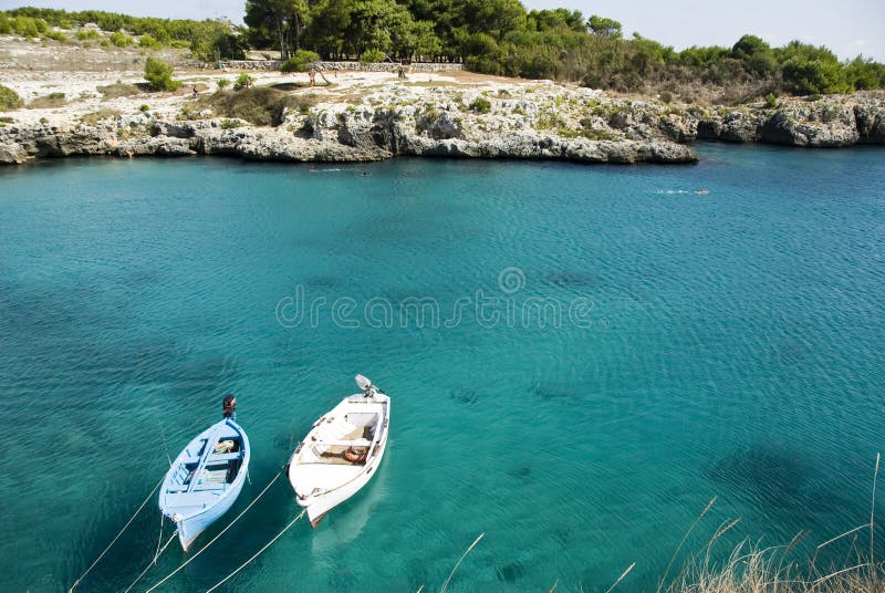 Sea Inlet and boats stock photo. Image of european, europe - 3365546